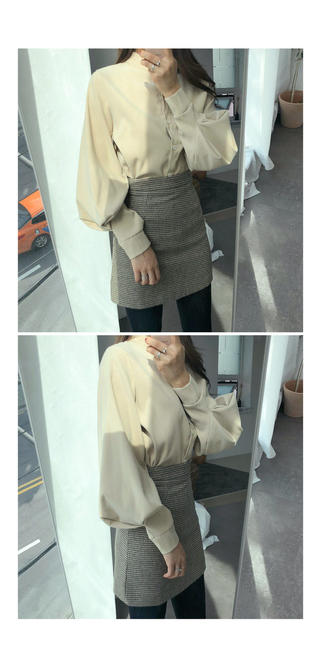 binary01 - Balloon Pitch Blouse - Codibook.