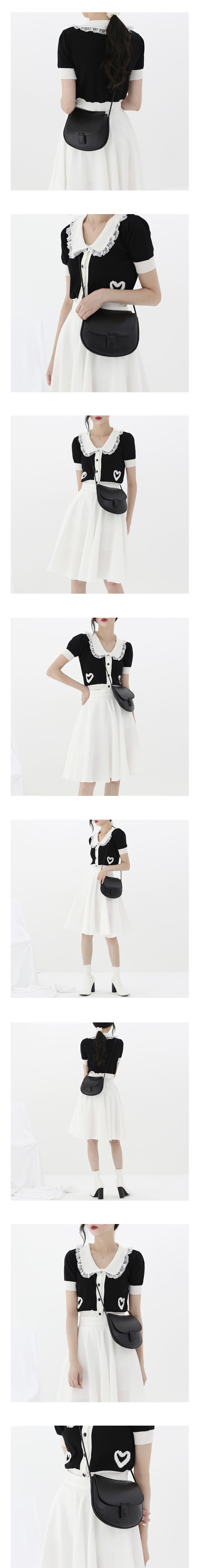 NONCODE - Slim half leather shoulder bag - Codibook.