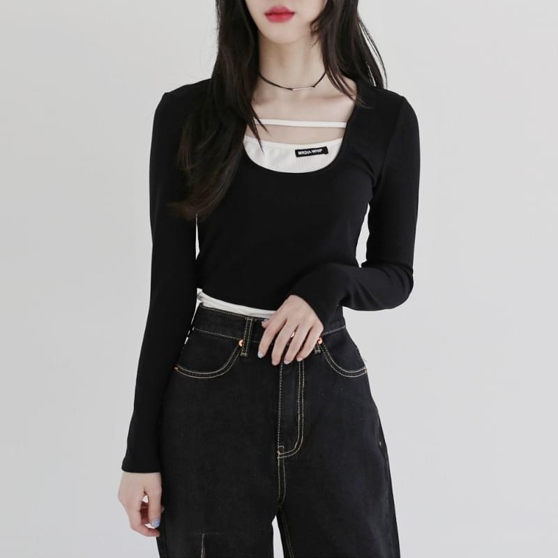 NONCODE - Karin layered cropped T-shirt - Codibook.