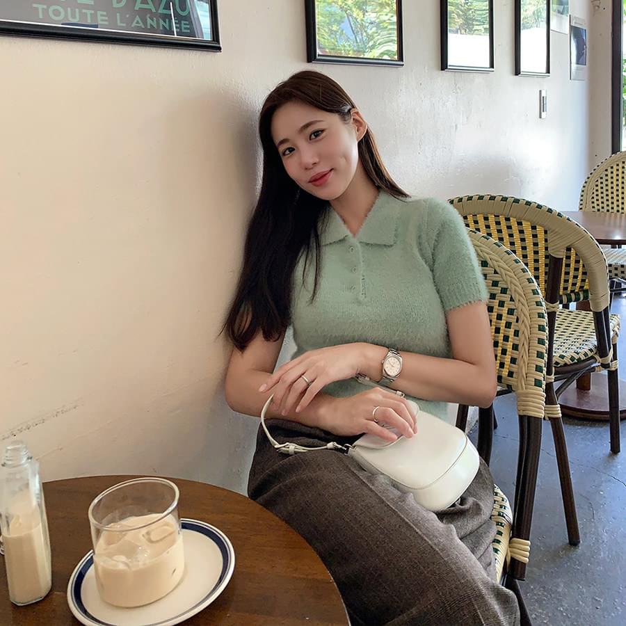 WONLOG - Blossom Collar Knit - Codibook.