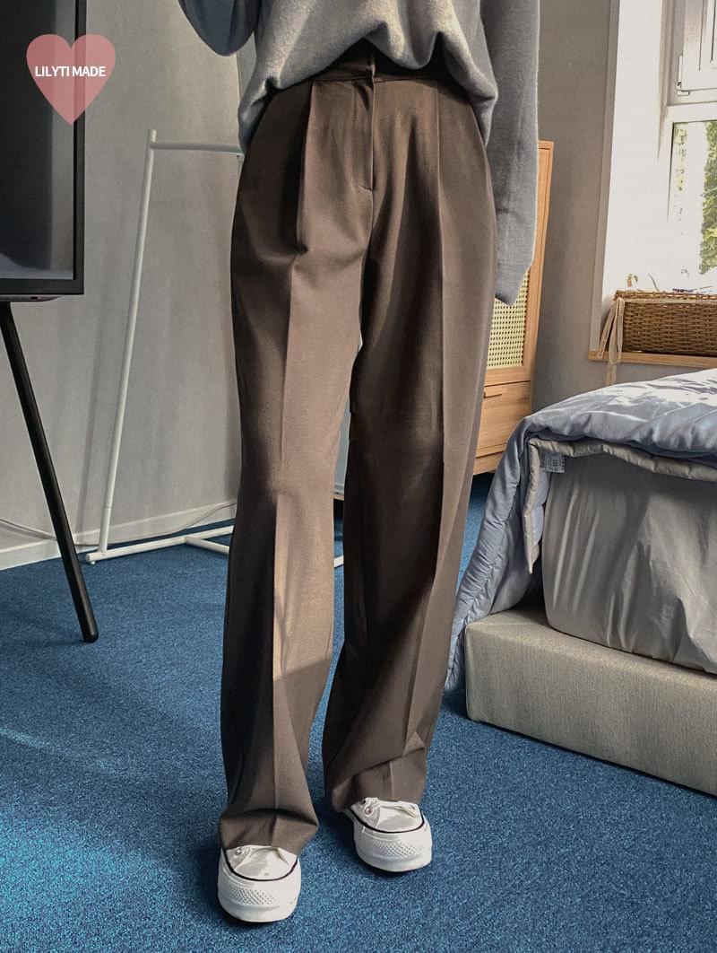 Codibook Delight - Lilyti Made_Little Fit Autumn Wide Pintuck Slacks 910 - Codibook.