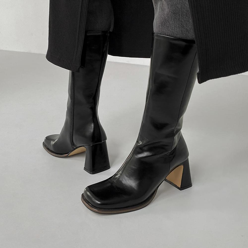 sappun - Cellini Square Middle Boots - Codibook.