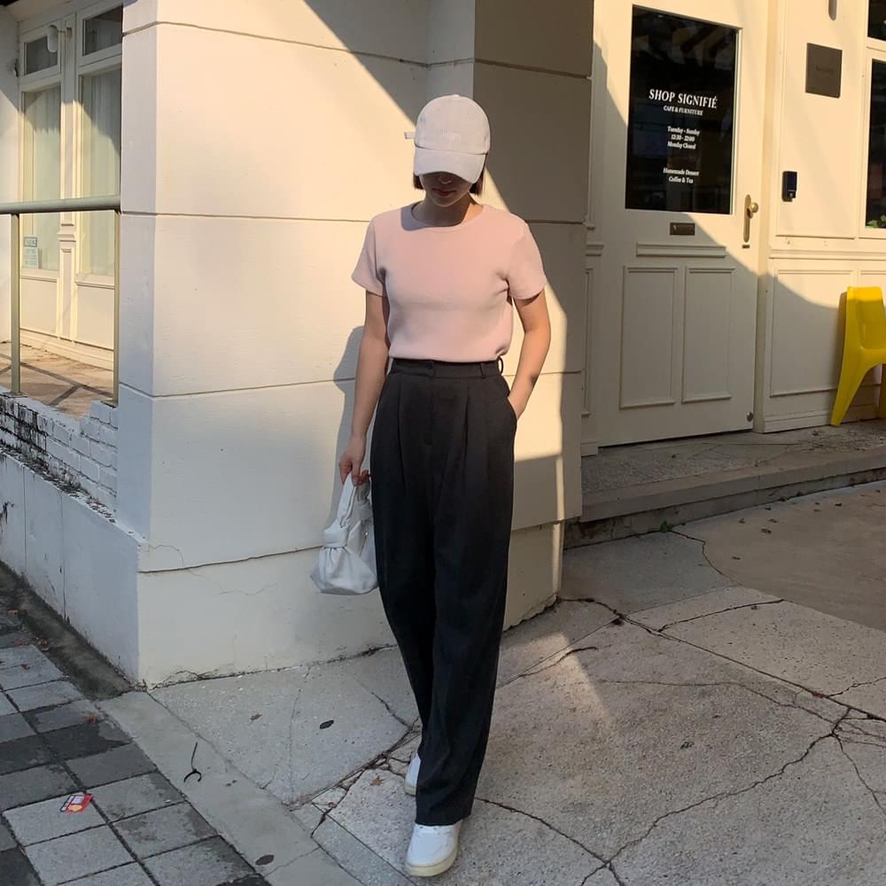 WONLOG - Double-side Fluff Wide Slacks - Codibook.