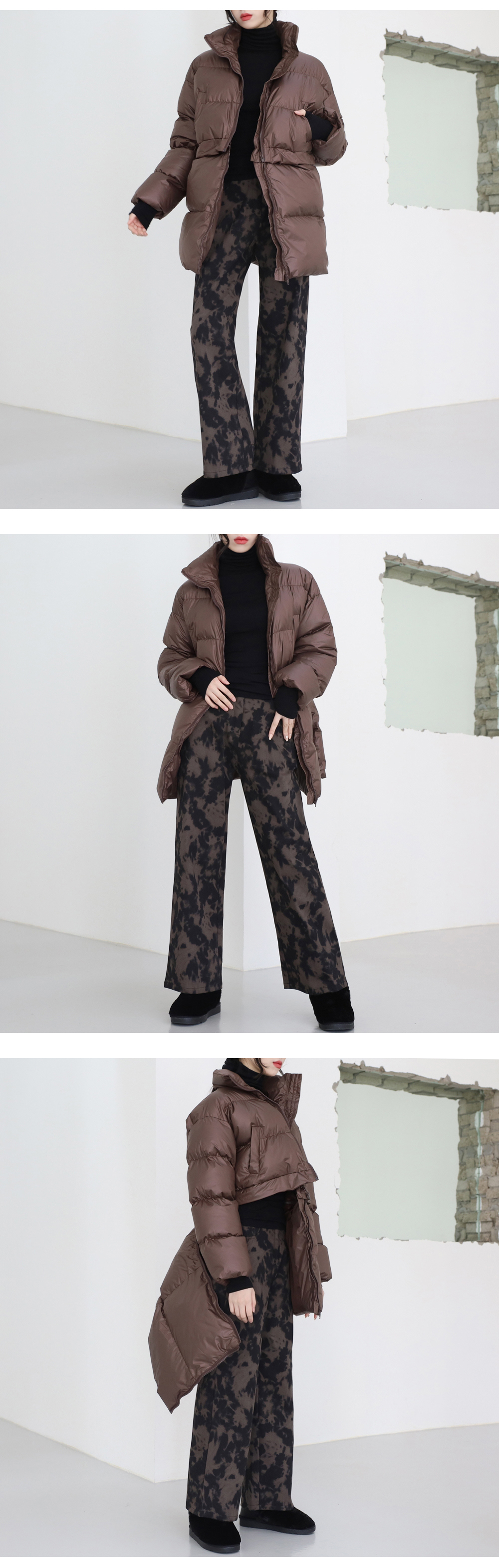 NONCODE - rail tie-dye wide pants - Codibook.