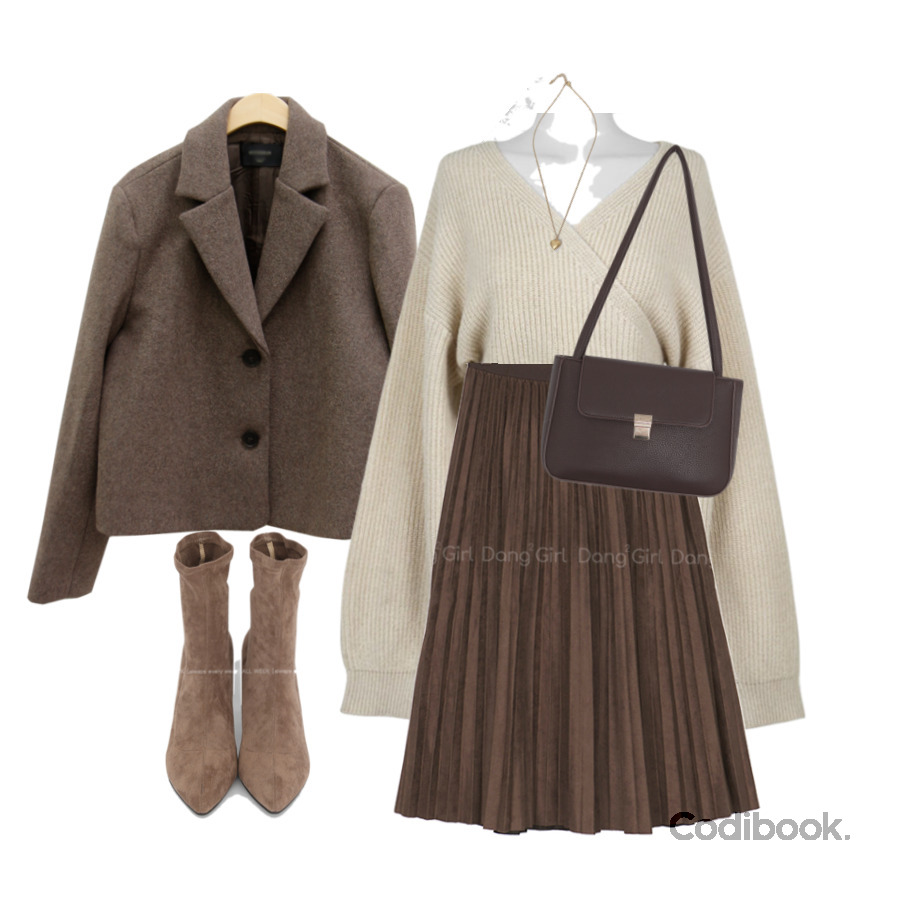 韓国ファッション,大人かわいい,秋冬コーデ,Wintercode,Dailycode,Simplecode,Browncode,2021겨울,2021winter,お出かけコーデ,お洒落 코디 ...
