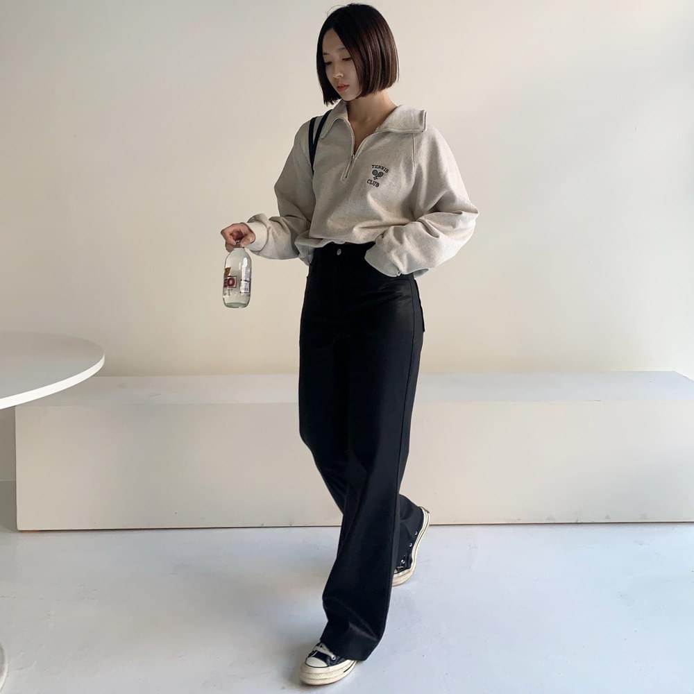 WONLOG - coating Leather Pants - Codibook.