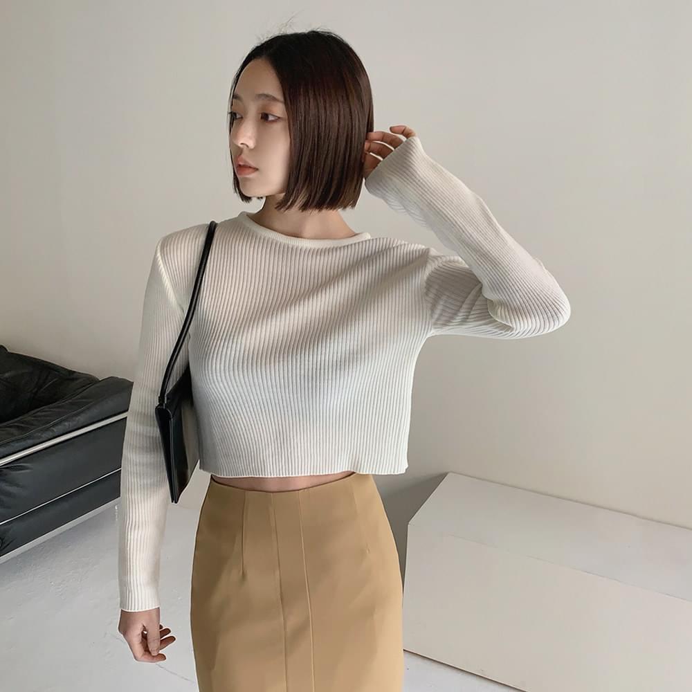 WONLOG - Round Crop Knit - Codibook.