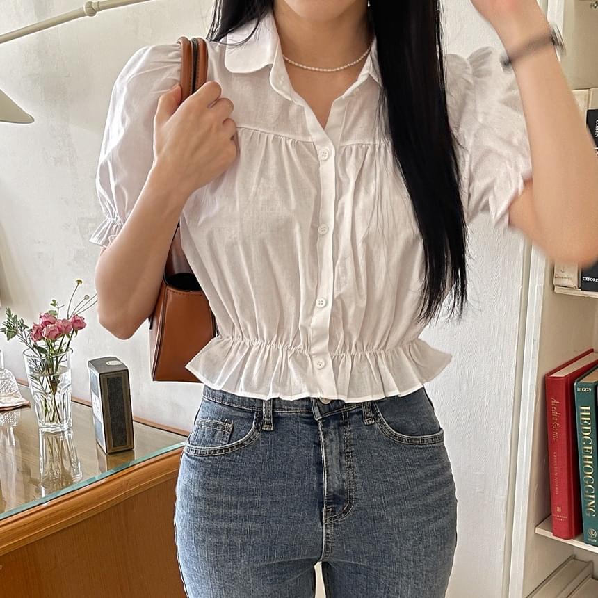 ENVYLOOK - melody shirring blouse - Codibook.