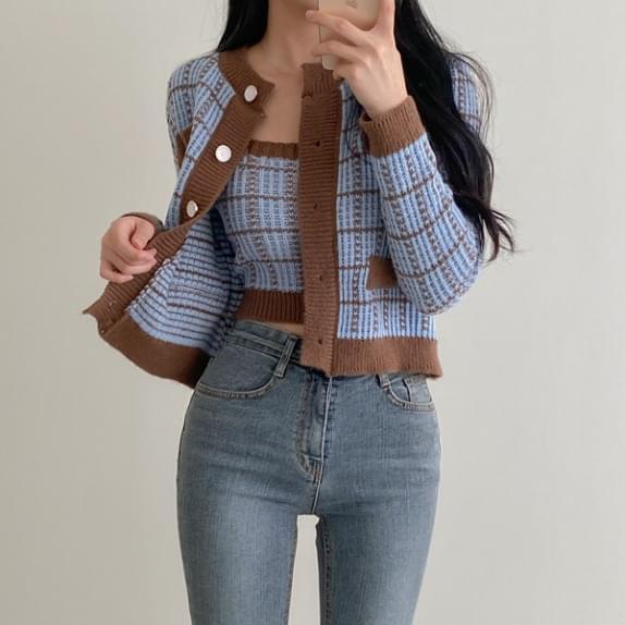 dangosister - Planned Hera Color Matching Cardigan SET Color Matching ...