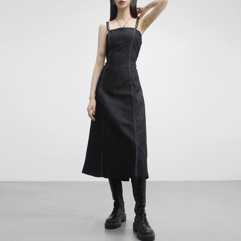 NONCODE - yond stitch denim Dress - Codibook.
