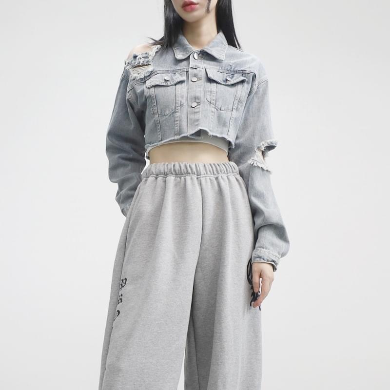 NONCODE - Barnes Damage Denim Jacket - Codibook.