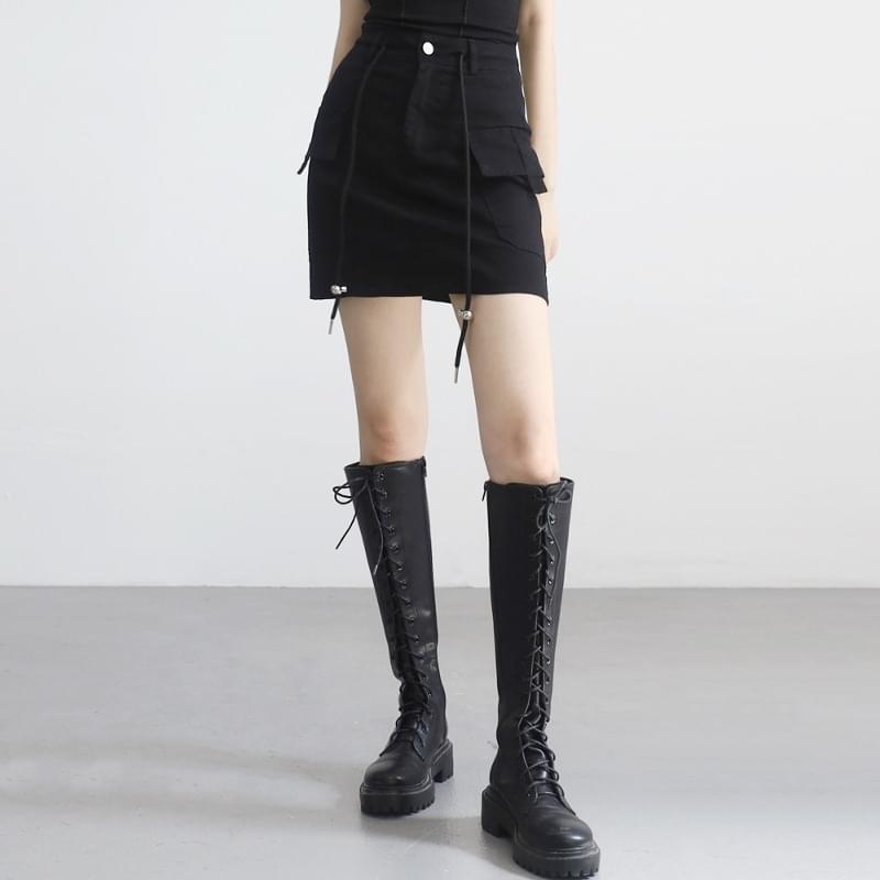NONCODE - salo string cargo skirt - Codibook.