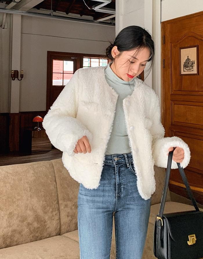 ENVYLOOK - Moden quilted fur jacket - Codibook.