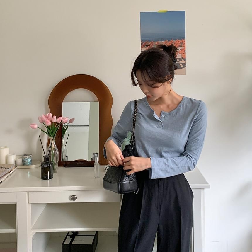 ENVYLOOK - double button slab tee - Codibook.