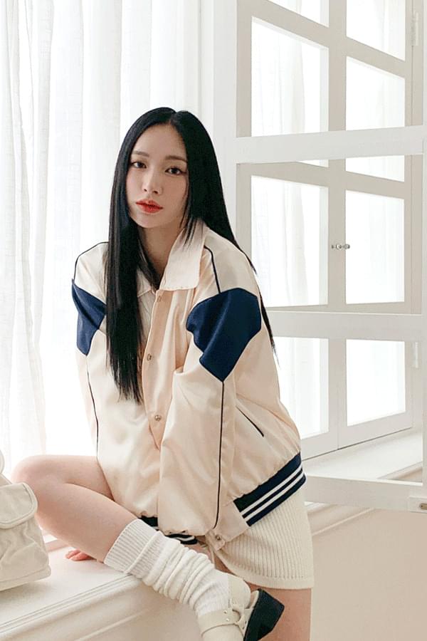 VAIDOSA - Satin Varsity Jacket - Codibook.