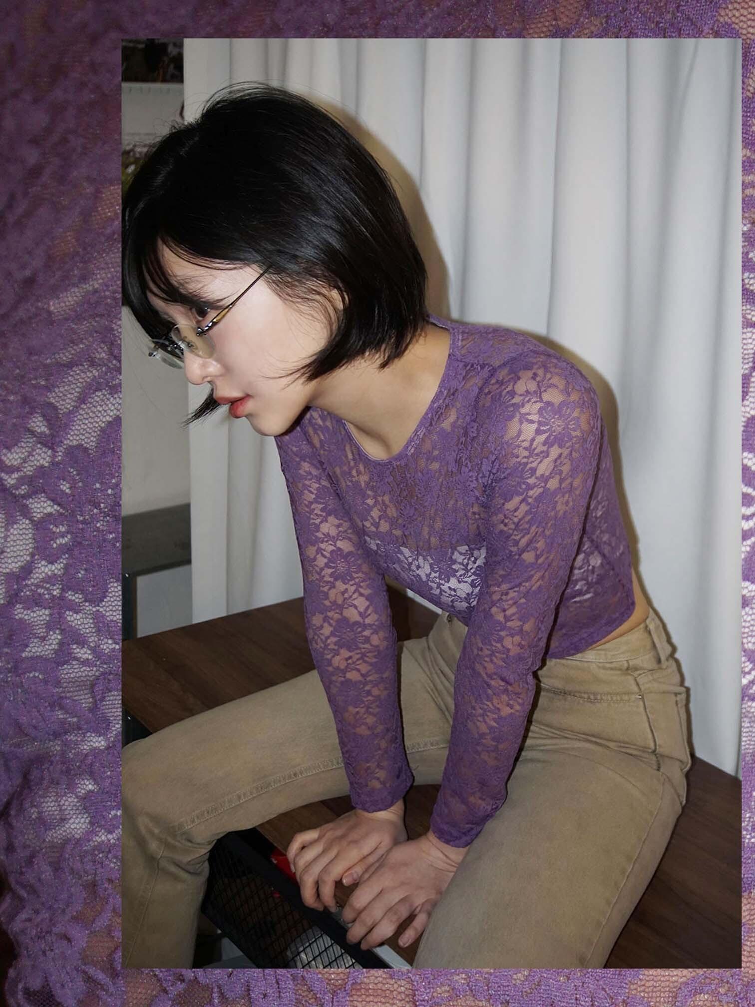 kim9hope - rose see-through top - Codibook.