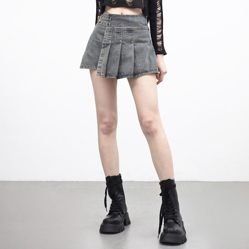 NONCODE - Jaco wrap pleated skirt - Codibook.