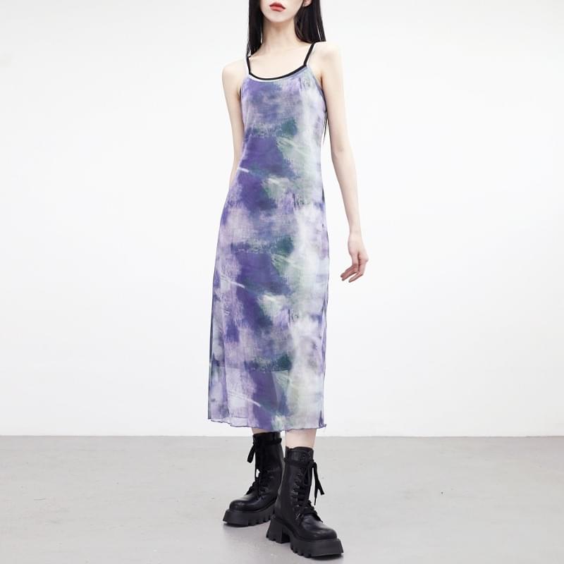 NONCODE - Moeton Layered Smudging Dress - Codibook.