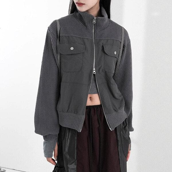 binary01 - Petty two-way zip-up - Codibook.