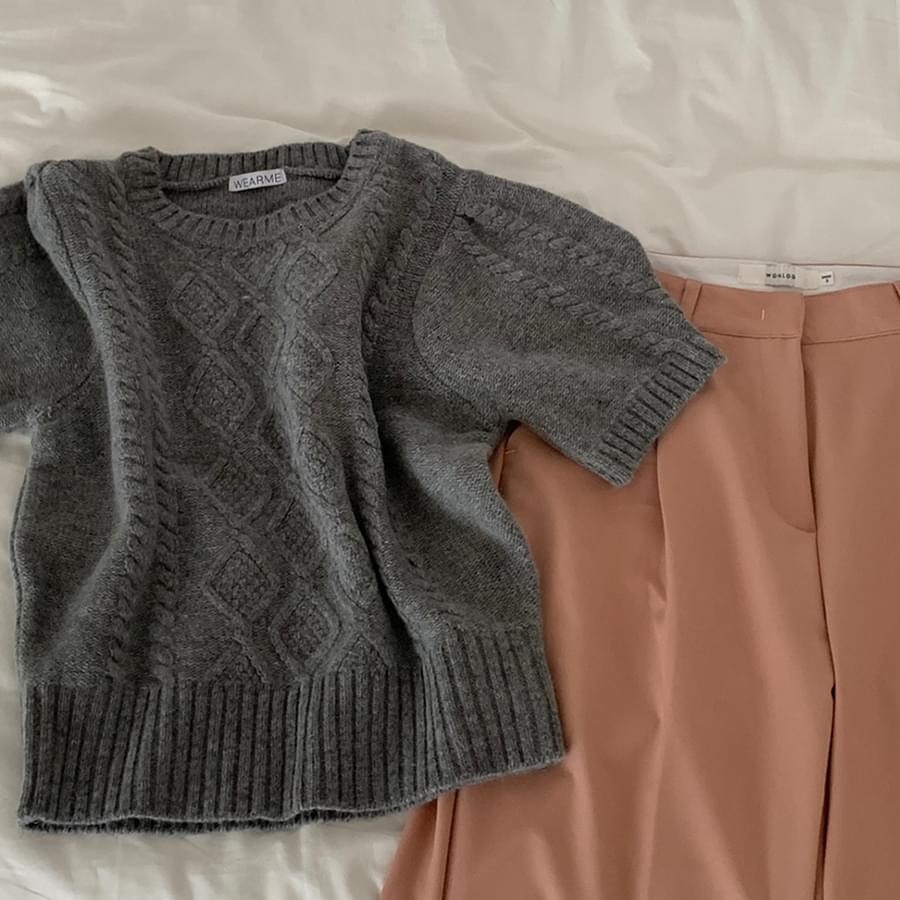 WONLOG - Romeli Puff Short Sleeve Knitwear - Codibook.