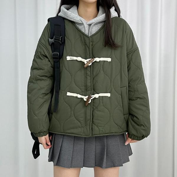 BULLANG GIRL - Quilting Tteokbokki padded Jacket - Codibook.