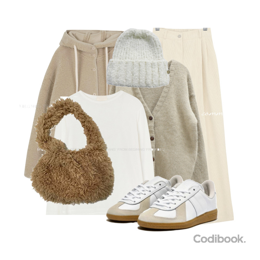 스니커즈,slacks,가디건&베스트 코디 by 지맹꽁 - Codibook.