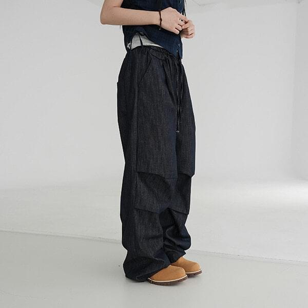 binary01 - Trick non-fade denim pants - Codibook.