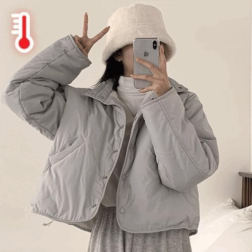 peachmode - Fiturumatru Petry color combination foam reversible double-sided high neck short ...