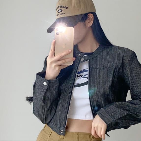 dangosister - Bike Denim Crop JK - Codibook.