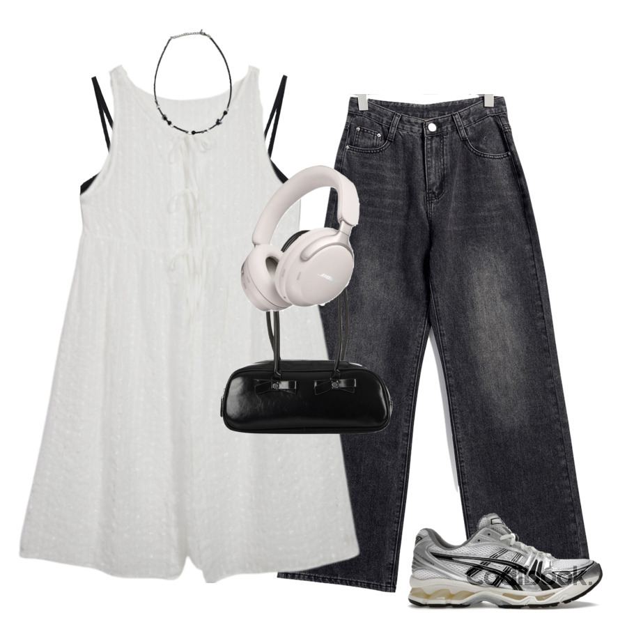 牛仔褲,無袖,長洋裝 코디 by yu - Codibook.