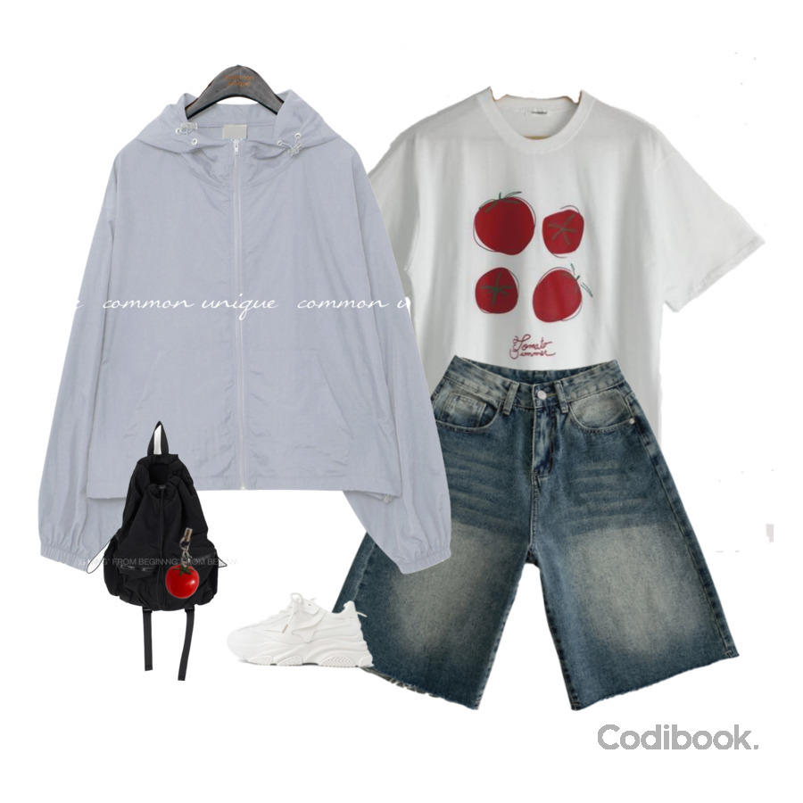 일상,집업,Short sleeve,autumn,여름,shorts,backpack,캠퍼스룩,10대,20대,캐주얼 코디 by dalon - Codibook.