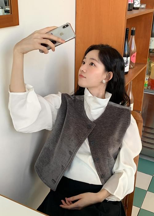 From Beginning - Bonnet Velvet Two Way Vest - Codibook.